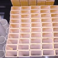 China FRP Square Pipe Rectangle Shape Highway Isolation Farm Fence Posts 80x80mm for sale