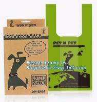 China 100% Eco friendly plastic shopping bags/T-shirt compostable food packaging for supermarkt, disposable plastic garbage ba for sale