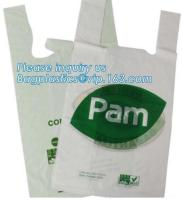 China biodegradable die cut handle food packaging compostable plastic bag, Compostable Food Storage Sandwich Bag for sale