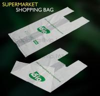 China PBAT+PLA 100% compostable bio degradable vest shopping bags, Carrier Small Compostable 100% Oxo Biodegradable Plastic Ba for sale