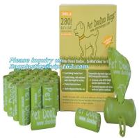 China PE Compostable dog poop bag/ pet waste Bags, Leak Proof Dog Waste Poop Bags, Environment Friendly Compostable Dog Pet Po for sale
