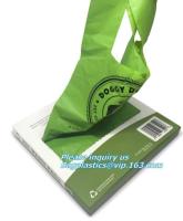 China Compostable Logo Printed Colorful Pet Dog Waste Poop Plastic Garbage Bag 100% Biodegradable, zero waste certified dog po for sale