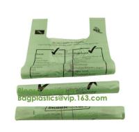 China manufacturer biodegradable compostable cornstarch garbage bags,Biodegradable Compost Film Bag,Compostable disposable bio for sale