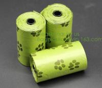 China Corn starch PLA 100% Compostable dog poop bag biodegradable waste bags, waste disposable, disposable consumbles, bagease for sale