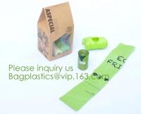 China custom size 100% biodegradable EN13432 compostable trash bags from China factory,OK COMPOST bio degradable plastic bag for sale