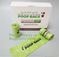 China custom size 100% biodegradable EN13432 compostable trash bags from China factory,OK COMPOST bio degradable plastic bag for sale