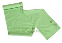 China 100% Eco-friendly Material Certified PLA Compostable Bag,Corn Starch T Shirt Bag Meet EN13432 BPI Biodegradable And Comp for sale