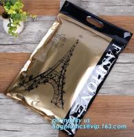 China LDPE PP PVC FOIL plastic slider zip Zip lockk clothing packaging bag with zipper, PE recloseable zipper bag, Eco-friendly for sale