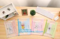 China mesh document bag with zipper/pvc mesh file folder, Waterproof Zip Lock Bag Mesh Plastic Zipper Bag for sale