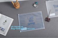 China PE & PP double slider wholesale pe plastic file pouch with zipper, PP Plastic Slider Zip Lock A4 Doucment Files Holder B for sale