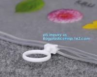 China Transparent Stationery Packaging Bags with Slider, PVC Plastic Zipper Bags For Bra Bikini Packaging, zipper slider closu for sale
