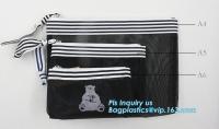 China promotion pvc binder file A4 mesh zipper waterproof bag from professional manufacturer, A4 A5 clear nylon mesh file fold for sale