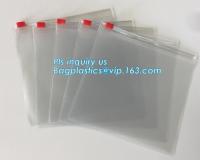 China Cosmetic Packaging Customized Clear PVC Travel Slider Bag/Manufacture pvc packaging bag,packaging pvc bag, slider zipper for sale