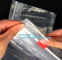 China bag with plastic zipper and slider OEM orders are welcome, slider zip frosted soft touch plastic bag for T-Shirt packagi for sale