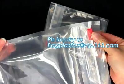 China PE EVA Slider Zip Reclosable Bags, resealable Zip lockk slider bag 5kg 10kg 15kg, eco-friendly Standup Cosmetic PVC Bag Wi for sale