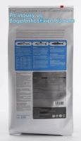China animal feed bag Food Package Pouch Resealable Zipper snack bags for fish dog cat Animal Feed Packaging Bag, slider lock for sale