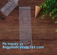 China promotional clear zipper slider pvc plastic document/ swimming bag, Slider Gusset Cosmetic Bag Makeup Case Plastic Water for sale