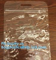 China PVC EVA vinyl slider top zipper bag for skin care sets, Holographic Laser PVC Slider Zipper Hand Bag For Summer, bottom for sale