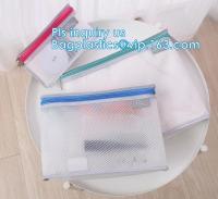 China mesh zipper cosmetic bag make up custom high quality bags and cases shopping, Travel Toiletry Pouch Silver Mesh bag for sale