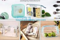 China Holographic Vinyl Film Hologram Bag With Slider Zip, Pvc Holographic Cosmetics Bag, Plastic Zipper Bag/eva zipper bag wi for sale