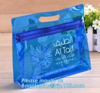China Cosmetics packaging bags With Slider Zipper Top, vinyl pvc packaging bag with slider zipper, Promotional Clear Vinyl Zip for sale