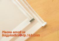 China Cheap promotional clear zip lock waterproofe plastic pvc zipper file folder bag for sale