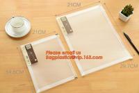 China Cheap promotional clear zip lock waterproofe plastic pvc zipper file folder bag for sale