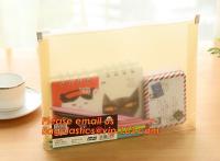 China Cheap promotional clear zip lock waterproofe plastic pvc zipper file folder bag for sale