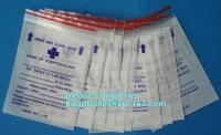 China PE Biohazard Bag with zip,plastic biohazard zipper lock bag, Kangaroo Zipper Bag with Pocket made in China, testing bags for sale
