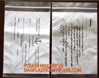 China specimen envelopes zip lock bag/plastic medical specimen transport packaging bag for laboratory, package/PE transparent for sale