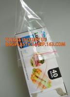 China Customize Resealable Plastic Clear Poly Zip lockk Baggies custom zip lock bag, LDPE HDPE CPE PPE PVC Plastic Slider Zipper for sale