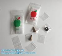 China ZIP LOCK BAG with red line, colored small zip lock plastic bag, 2020 Apple Mini Zip lockk 100 Baggies 25 Random Designs Pr for sale