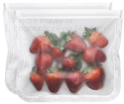 China PLA compostable plastic fresh vegetables packaging bag,Custom Logo Zip lockk Reusable Silicone Fresh Sandwich Cooking Bag for sale