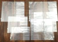 China Biodegradable Page Banknotes Postage Stamp Pockets Transparent PVC Money Album Loose-leaf Sheet Holders page bags holder for sale