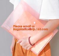 China Promotional plastic PP waterproof paper files folder a4, Stylish PP a4 file folder, A4 felt document bag file folder for sale