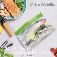 China Eco friendly Zipper Leakproof Freezer Bag Washable Reusable PEVA Sandwich Snacks Storage Bags For Fruits Vegetables Lunc for sale