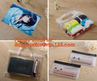 China frosted pvc Zip lockk document file bag, Custom zipper file folder bag, plastic top oppening file bag for sale