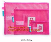 China Pencil case zipper seal see through mesh grid pencil bag, mesh pouch, mesh pencil bags, mesh pencil case for sale