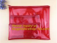 China Promotional custom logo transparent pvc waterproof file pouch plastic document bag with zipper,Stationery Document File for sale