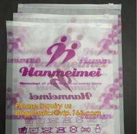 China Custom Printed Thick Plastic Poly Zip Lock Waterproof Slider Bags Thick Plastic Poly Bags For swimwear/bikini,bagplastic for sale