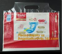 China Compostable corn starch Hot selling biodegradable pulling pants nappy packaging plastic diaper bag, corn starch mailing for sale