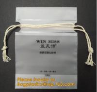 China cornstarch based custom printed wholesale Eco friendly biodegradable hotel drawstring laundry plastic bag with logo for sale