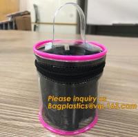 China Hot selling luxury round tube lipstick pvc bag packaging high quality colorful paper cosmetic box with low price bagease for sale