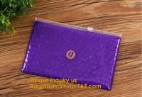 China Bubble Zip lockk bag/bubble slider bag/bubble zipper bag customize color size printing,Bubble Padded Bag EPE/PO Film Bag E for sale