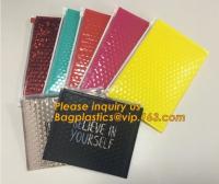 China Zip lockk Bubble Bag Zipper Padded Bag with LOGO for Cosmetic,custom colorful metallic bubble zipper bag Packaging Cosmeti for sale