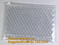 China Cosmetic Slider Zip lockk Bubble Bags Bubble Slide Pouch,Zip lockk esd bubble bag bubble packaging wrap cosmetic pouch slide for sale