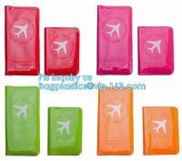 China Custom Passport Holder PVC Passport Cover, passport cover PVC leather card holder plastic ticket holder, pack, passport for sale