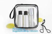 China Clear Carry On Travel Toiletry Bag PVC Travel Cosmetic Makeup Bag, Outdoor travel solid durable transparent PVC zipper b for sale