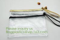 China Packaging Bag Customized PVC Zipper Bag,frosted slider transparent Zip lockk water proof clear pvc custom bag bags zipper for sale