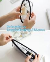 China plastic slider zipper bags for clothing packaging, Poly Plastic Flat Garment Zipper Packaging Slider Bag, transparent ca for sale